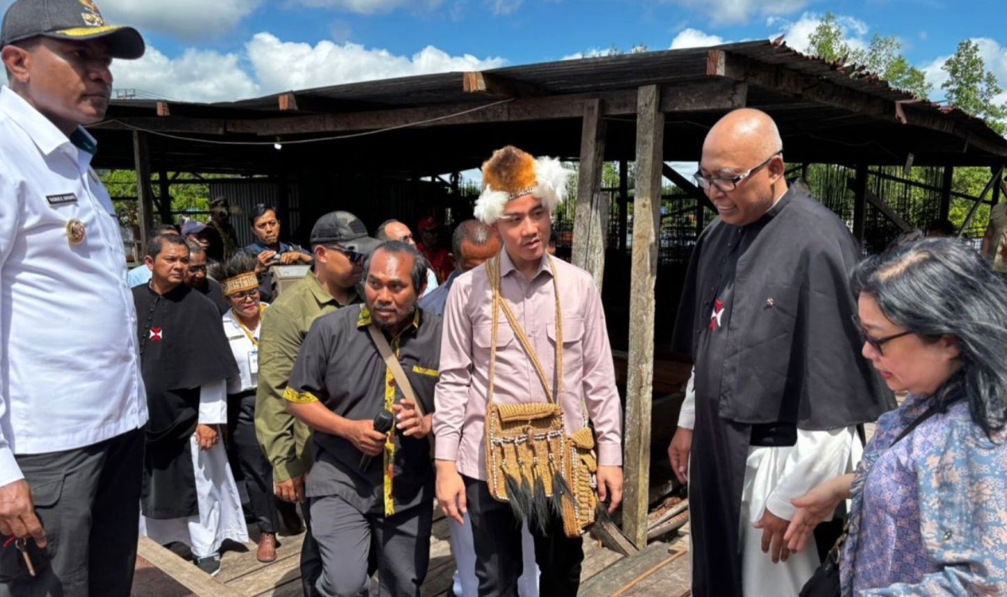 Gibran Plants Pine Tree in Asmat, Symbolizing Support for Cathedral ...